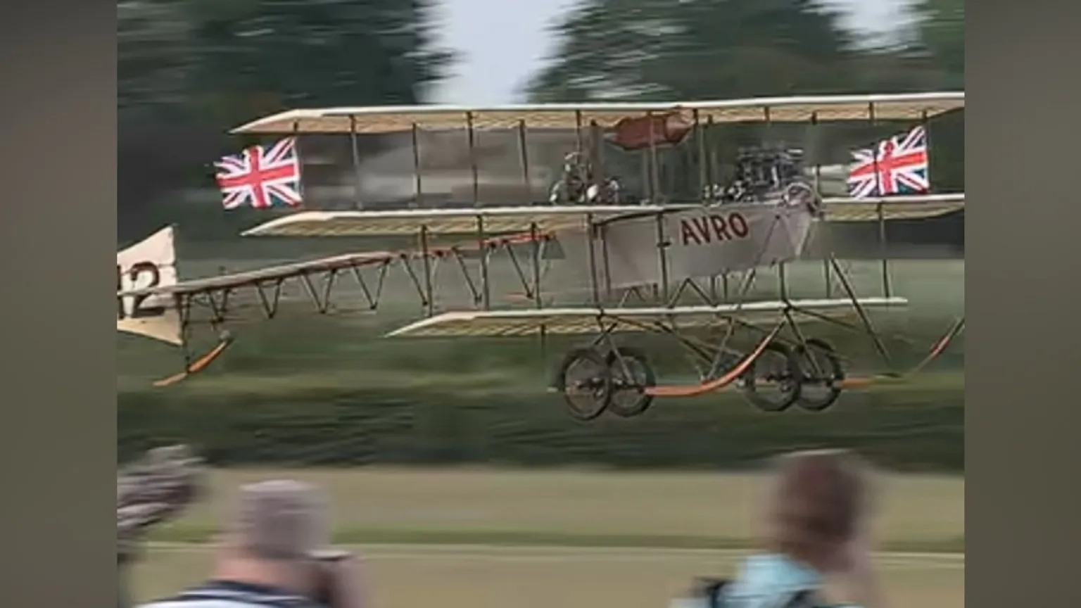 Pilot Hospitalized After Avro Triplane Crash at Shuttleworth Air Show ...