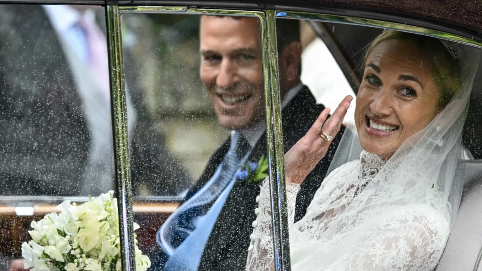 Royal Family Attends Peter Phillips and NHS Nurse Harriet Sperling's ...