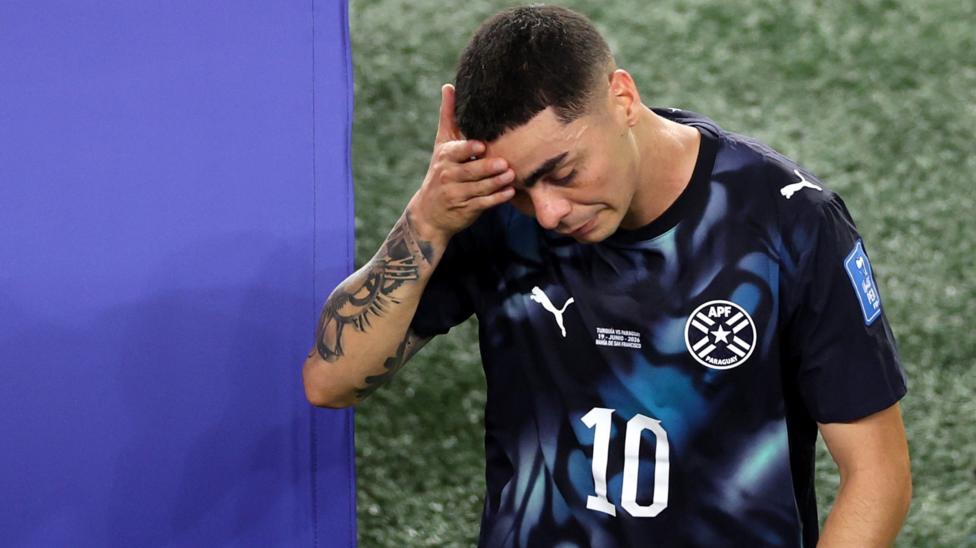 Miguel Almiron First Player Sent Off for Covering Mouth in World Cup ...